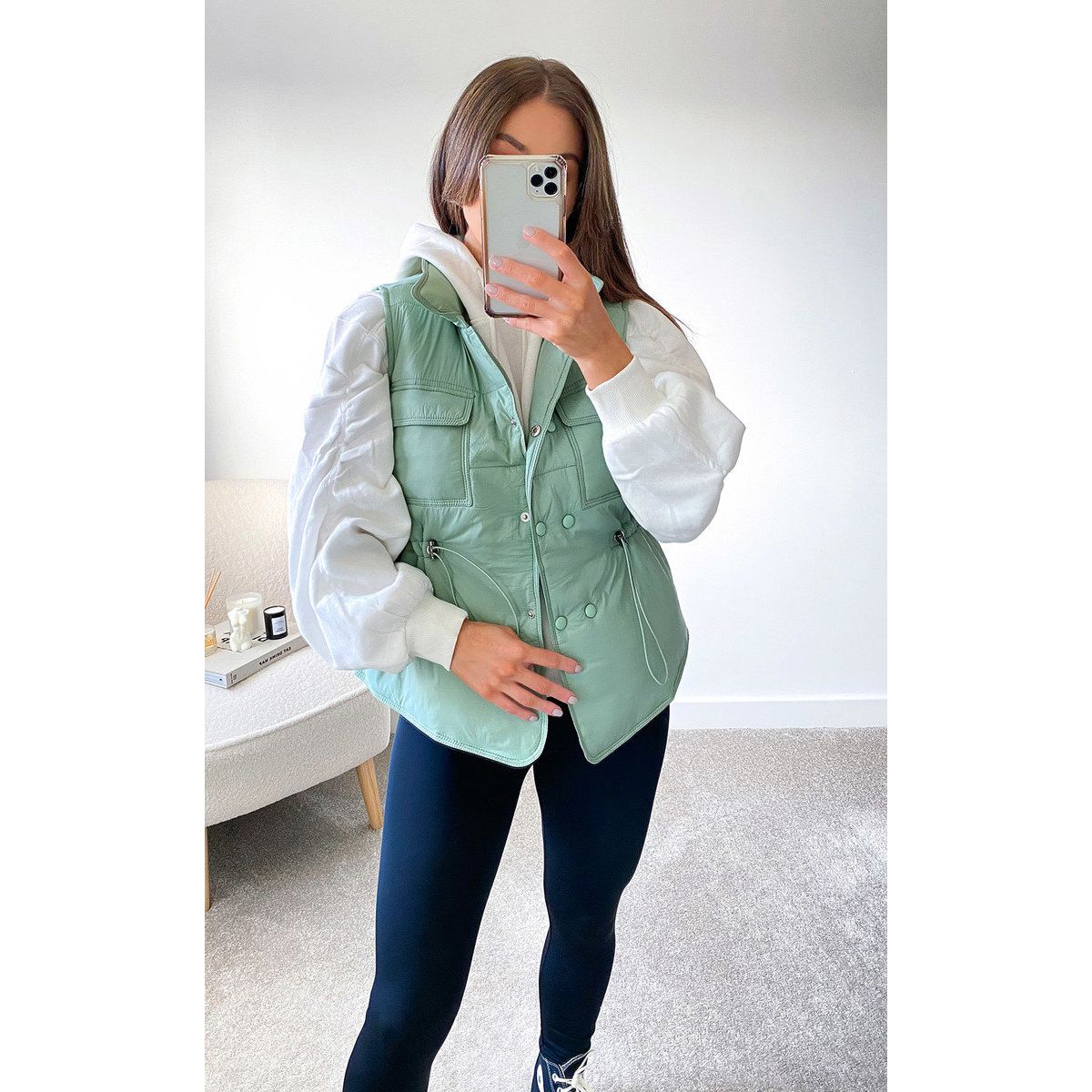 Gilet with Drawstring Waist Detail | Go Wholesale