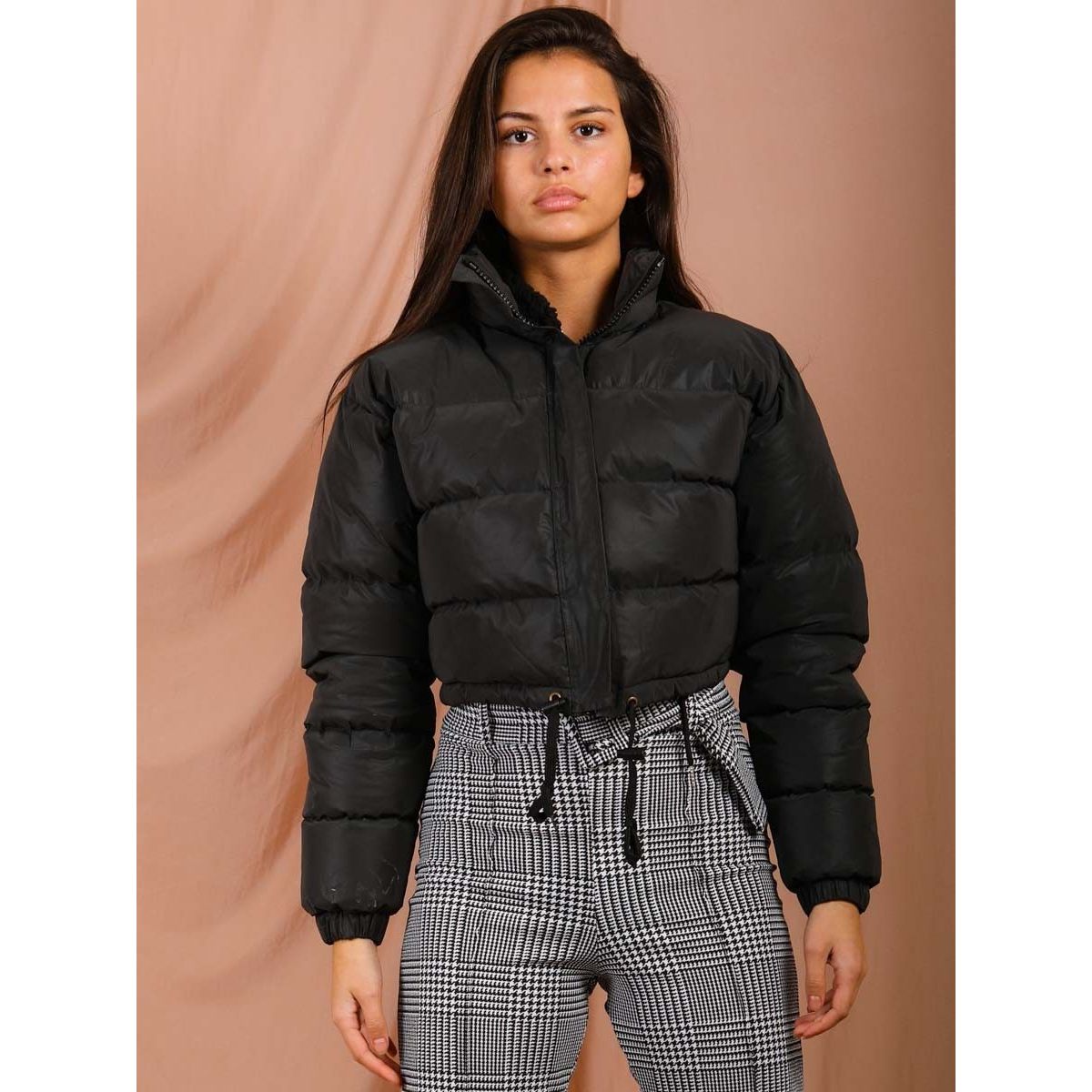 Reflective Cropped Puffer Jacket | Go Wholesale