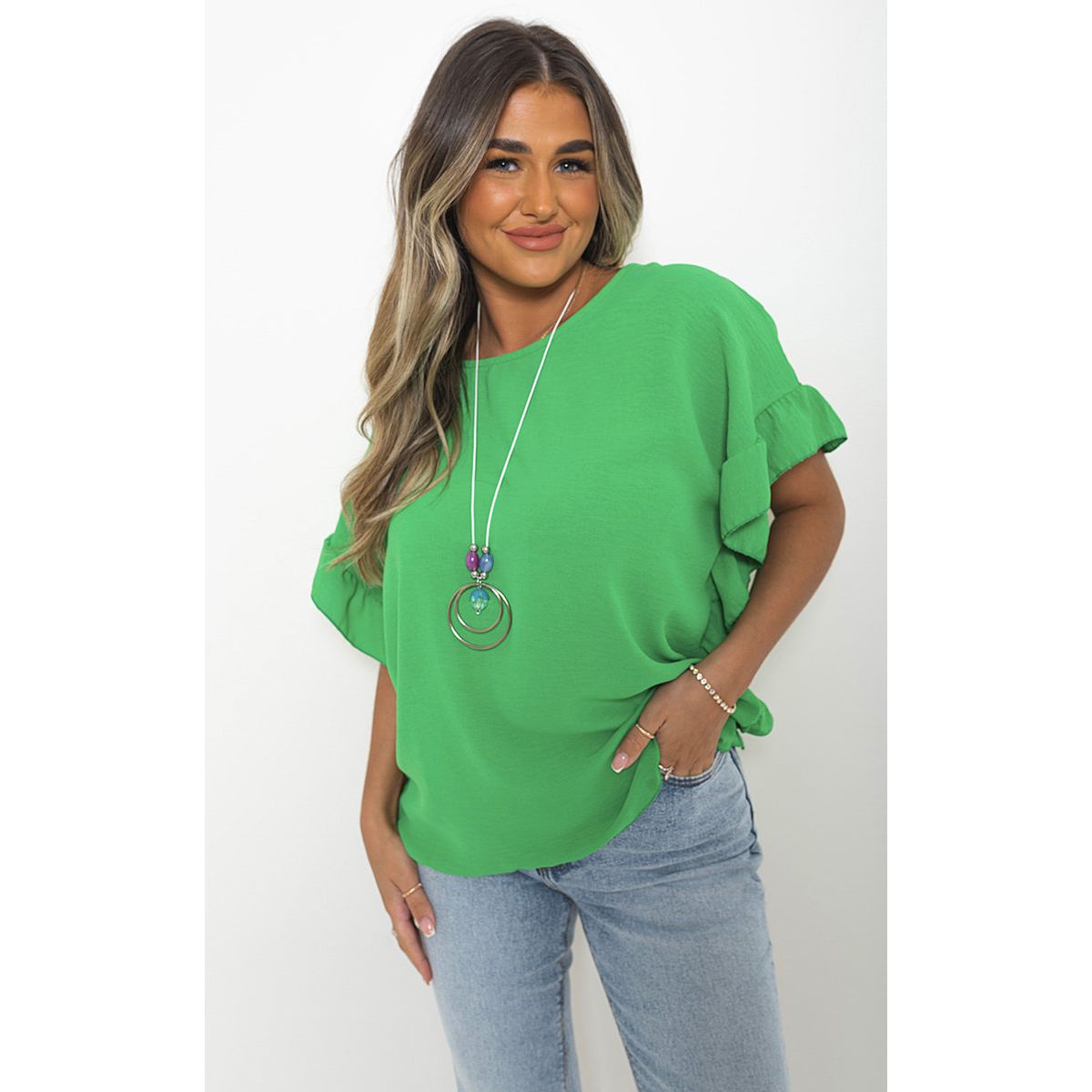 Sleeve Top With Chain | Go Wholesale