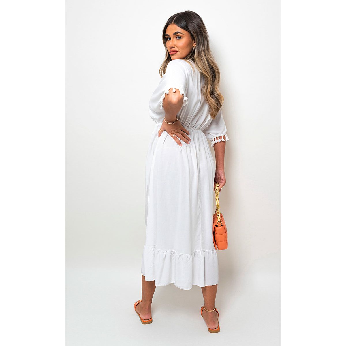 Rope Tassel Detail Maxi Dress | Go Wholesale