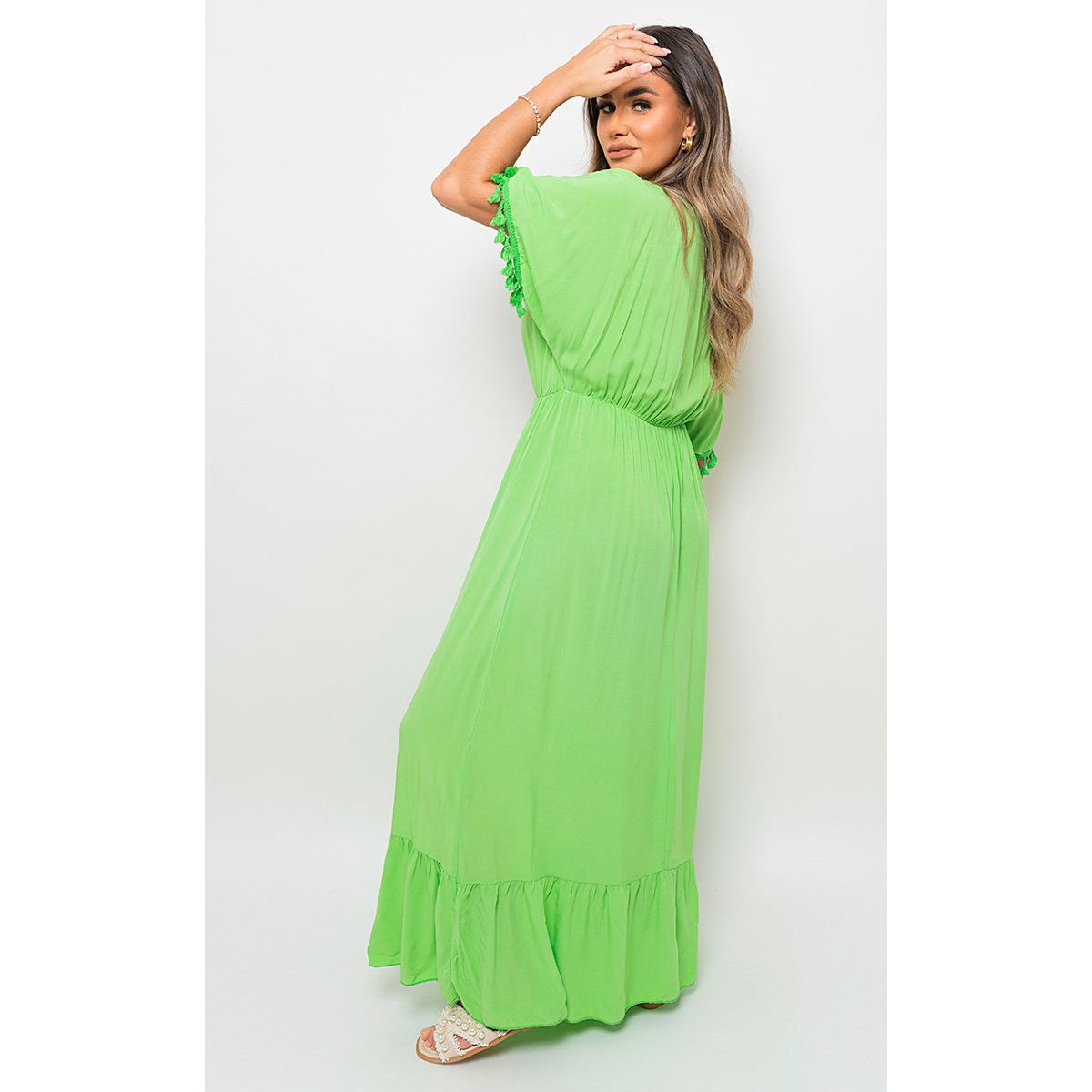 Rope Tassel Detail Maxi Dress | Go Wholesale