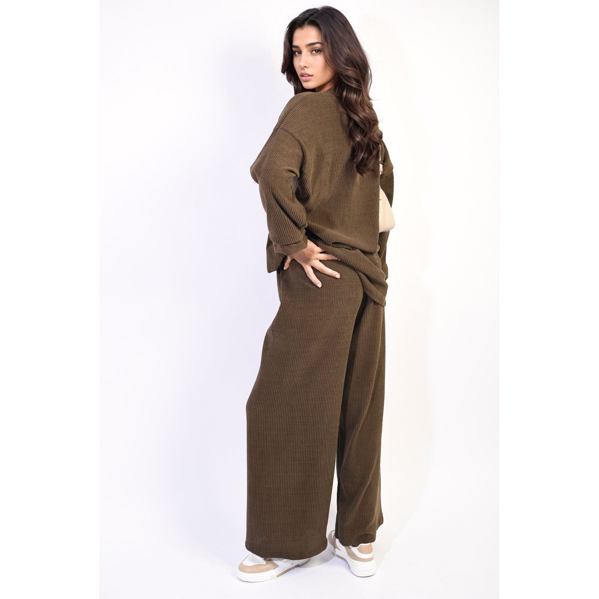 Long Sleeve Top and Wide Leg Trousers Co-ord Set | Go Wholesale