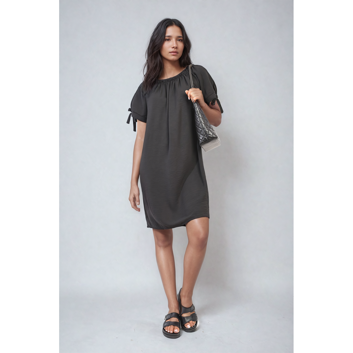 Cuff Off Shoulder Mini Dress | Go Wholesale