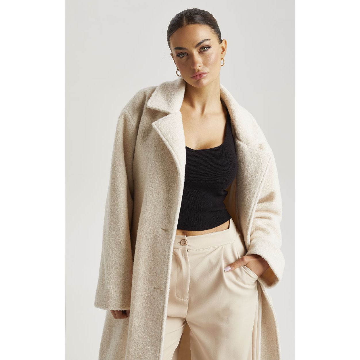 Faux Wool Coat | Go Wholesale